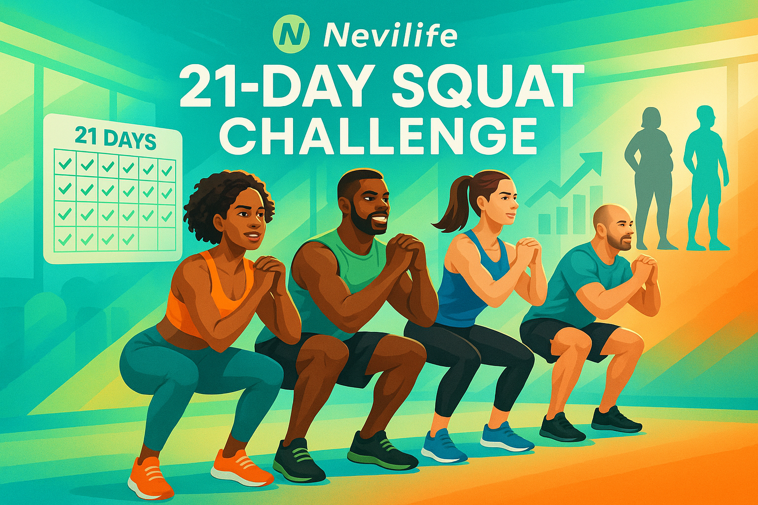 Ready to Get Stronger? Take the 21-Day Squat Challenge for Beginners ...